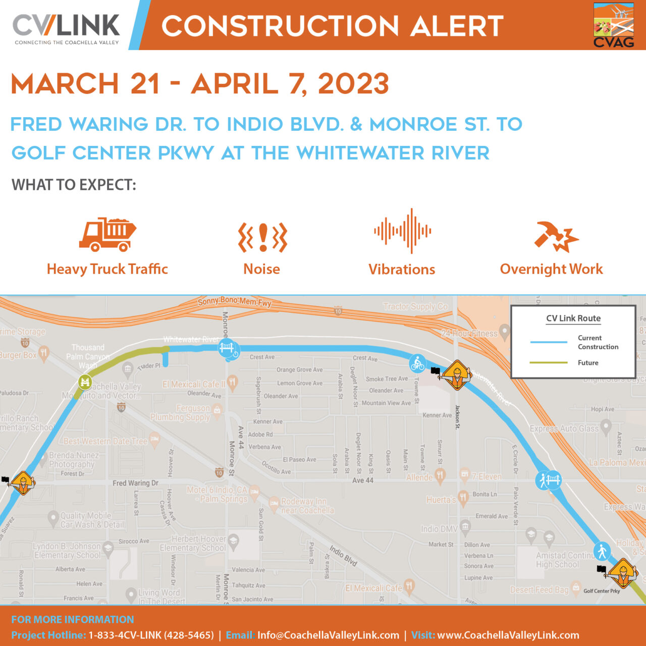 CV Link Construction Alert: City of Indio - CV Link - Coachella Valley ...