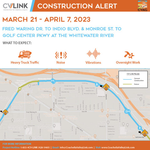 CV Link Construction Alert: City of Indio - CV Link - Coachella Valley ...