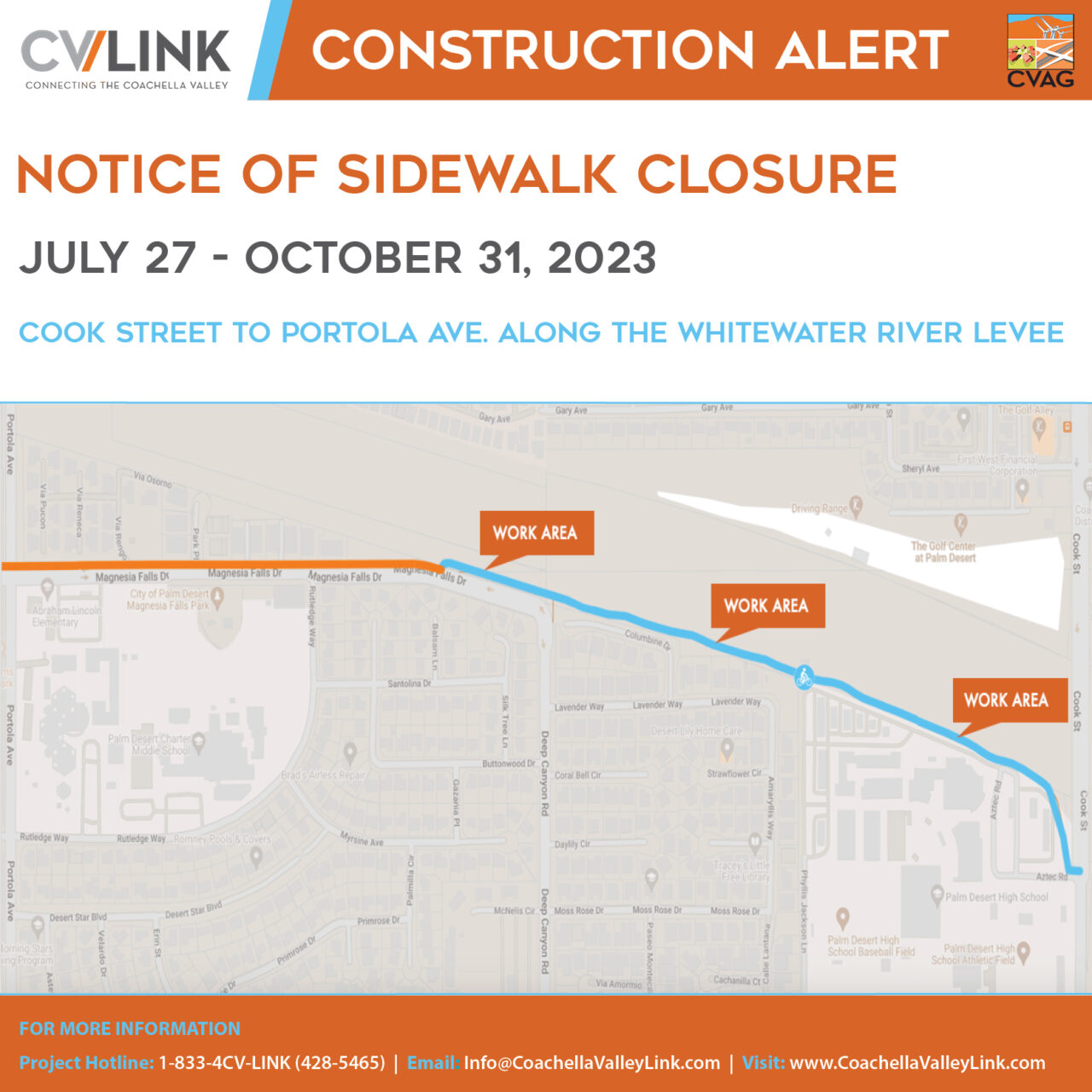 CV Link Construction Alert: Palm Desert - CV Link - Coachella Valley ...