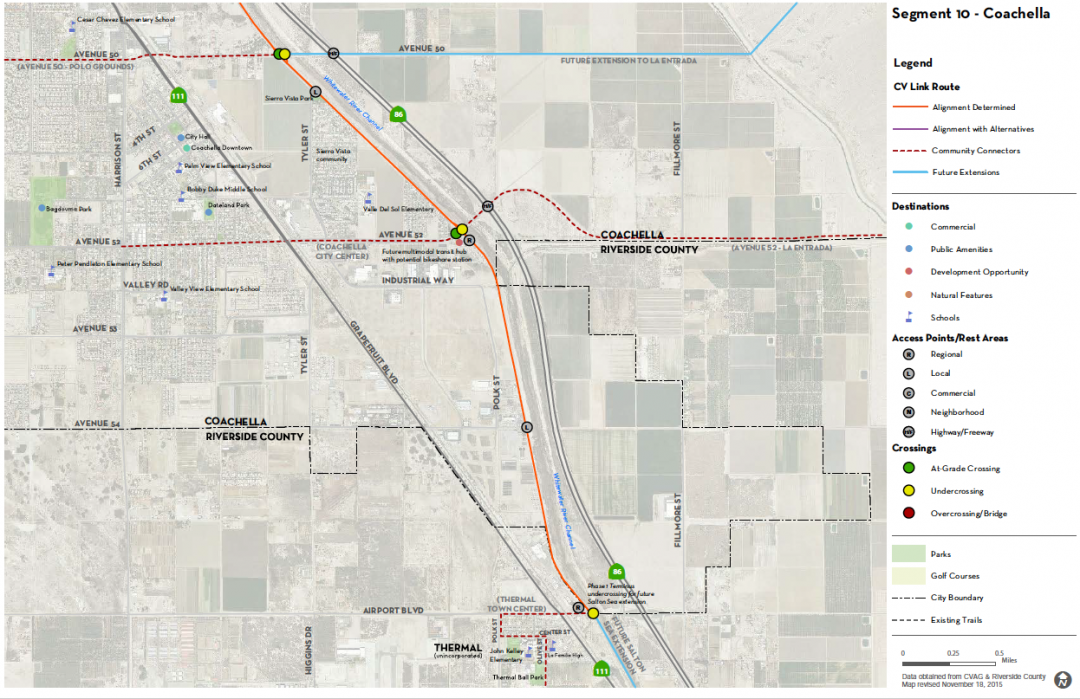 Maps - CV Link - Coachella Valley Alternative Transportation Route